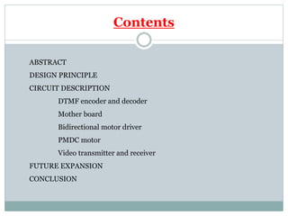Fire fighting robot | PPTX