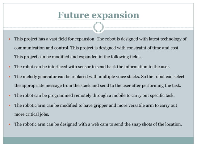 Fire fighting robot | PPTX