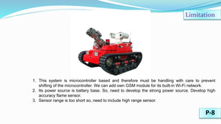 Fire fighting robot | PPTX