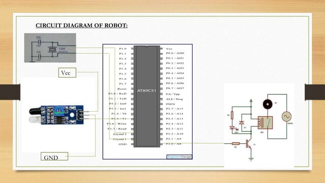 Fire fighting robot - Micro-controller based project | PPTX | Radio ...