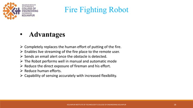 Fire Fighting Robot.pptx | Computer Peripherals | Computing