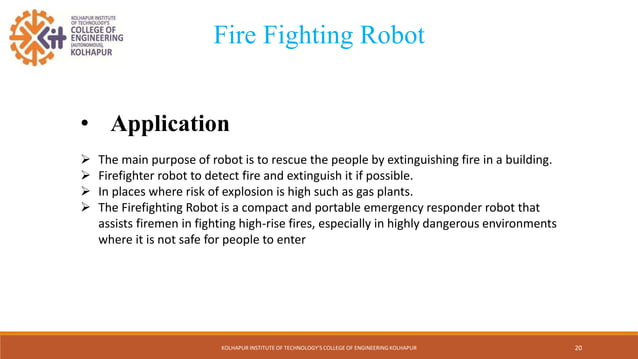 Fire Fighting Robot.pptx | Computer Peripherals | Computing