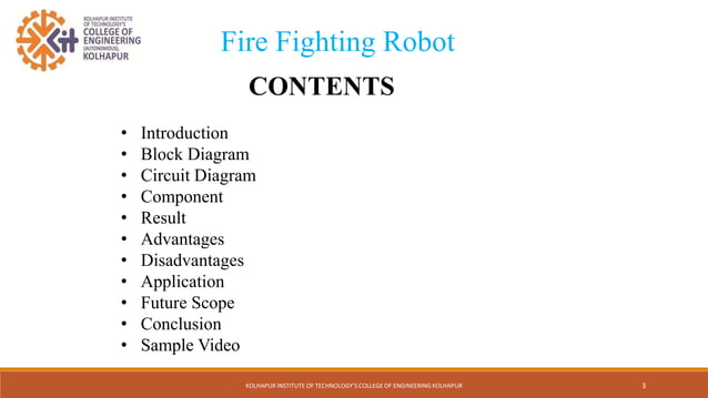 Fire Fighting Robot.pptx | Computer Peripherals | Computing
