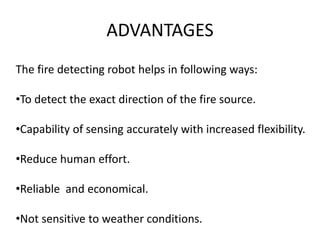 Fire fighting robot ppt | PPTX