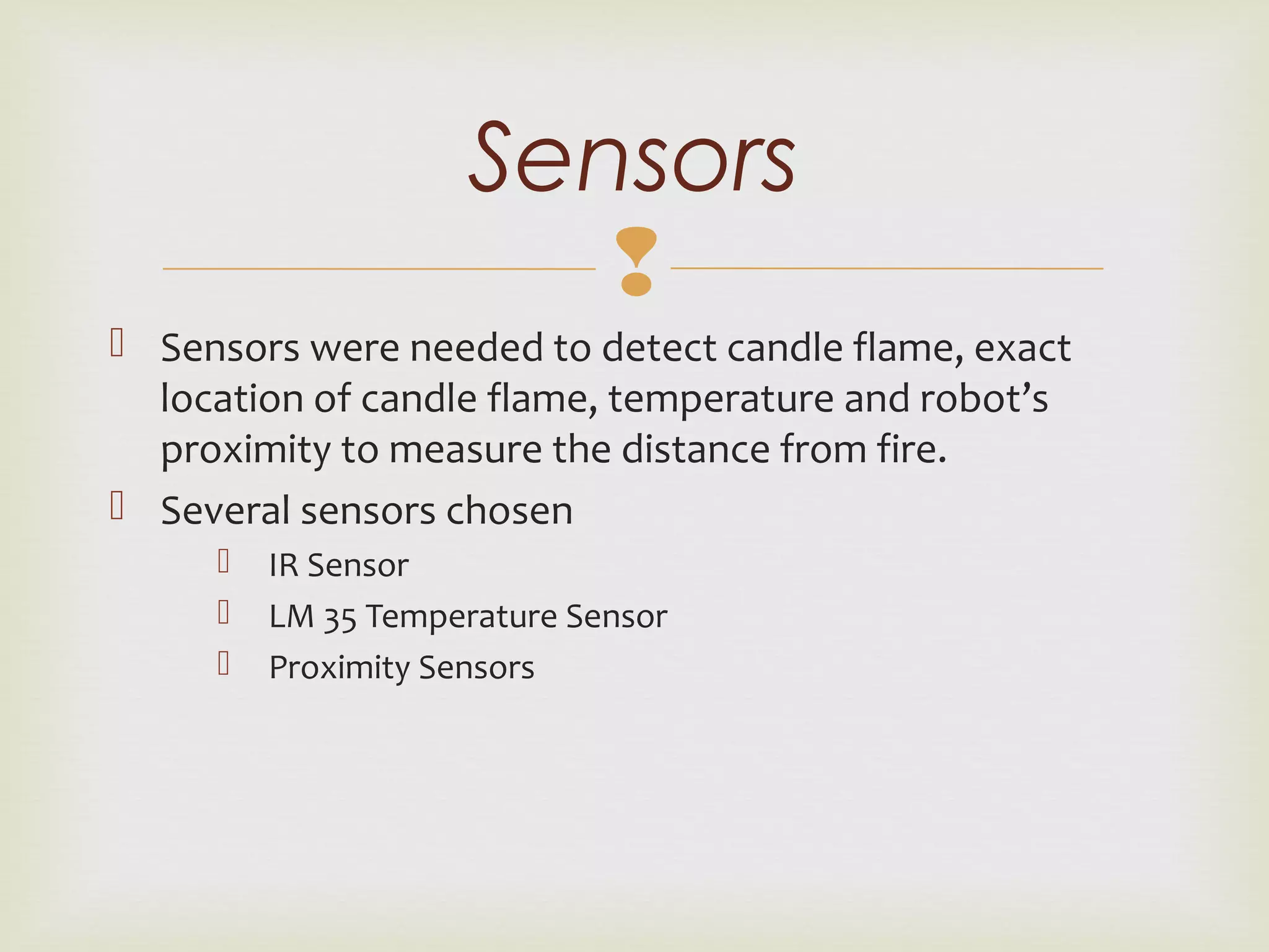 Fire fighting robot using 8051 microcontroller | PPT