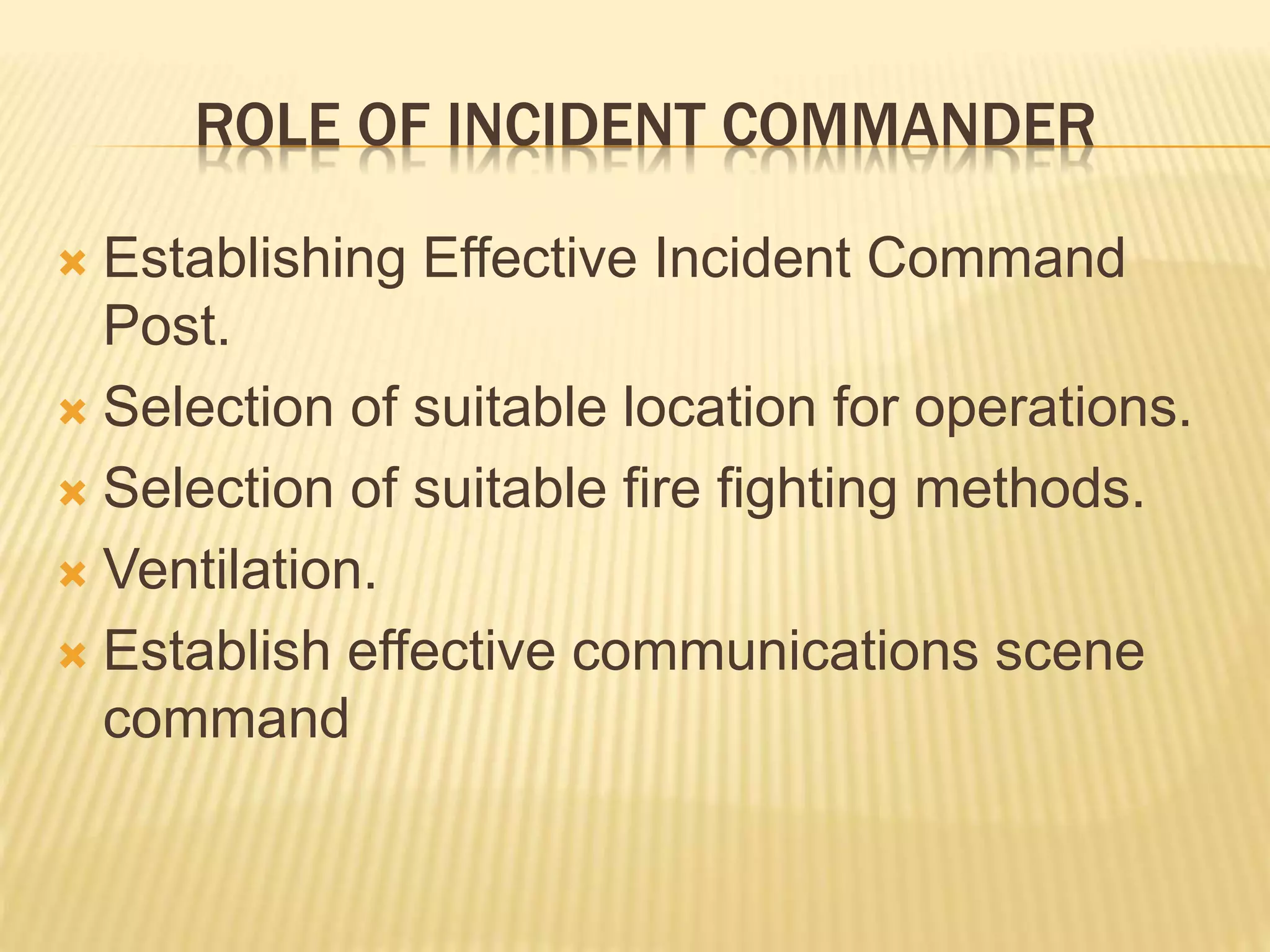 Fire fighting strategies | PPTX