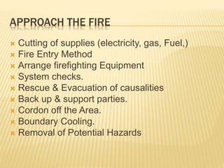 Fire fighting strategies | PPTX