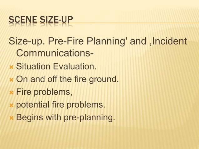 Fire fighting strategies | PPTX