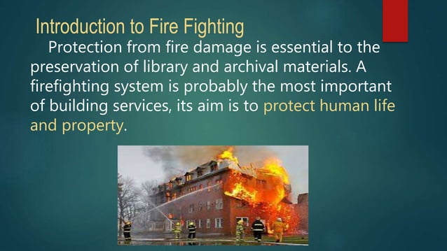Fire fighting system | PPTX