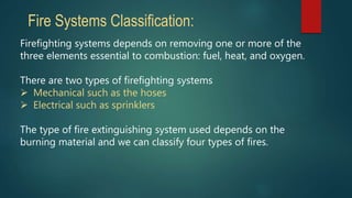 Fire fighting system | PPTX