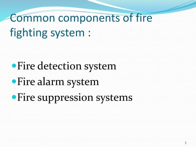 Fire fighting systems | PPTX | Indoor Environmental Quality | Home & Garden