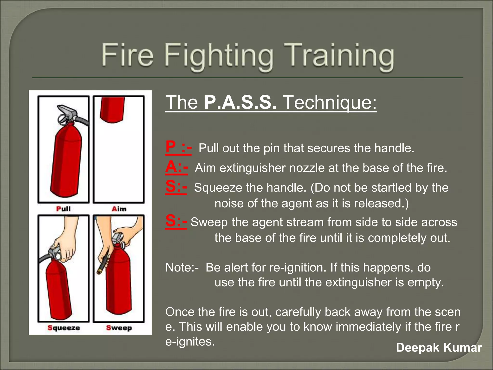 Fire fighting training | PPTX
