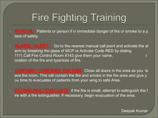 Fire fighting training | PPTX