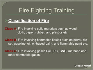 Fire fighting training | PPTX | Chemistry | Science