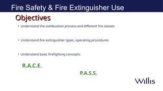 fire fighting trainning fIRE sAFETY & fIRE EXTINGUISHER | PPT