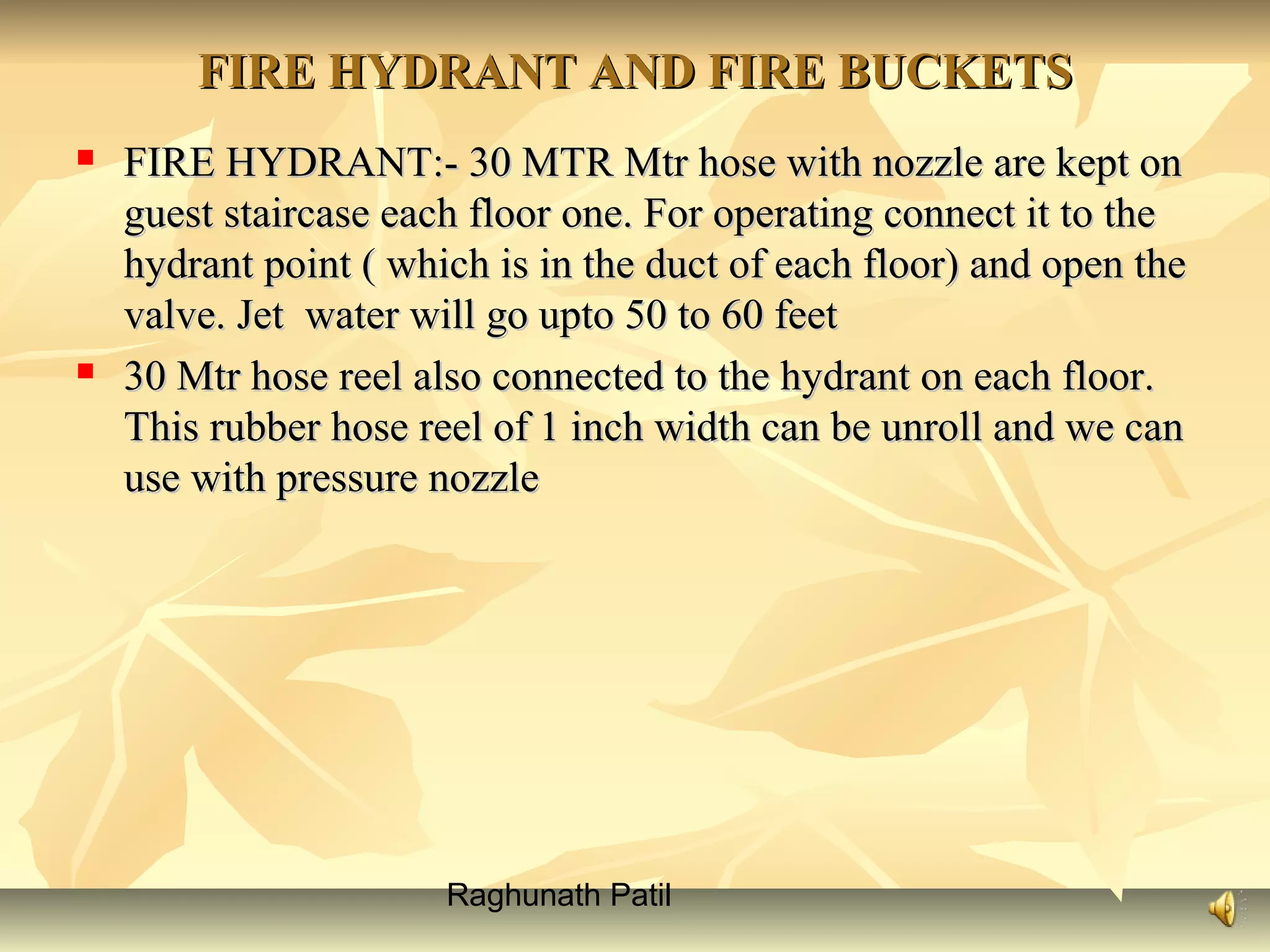 Fire fighting presentation | PPT