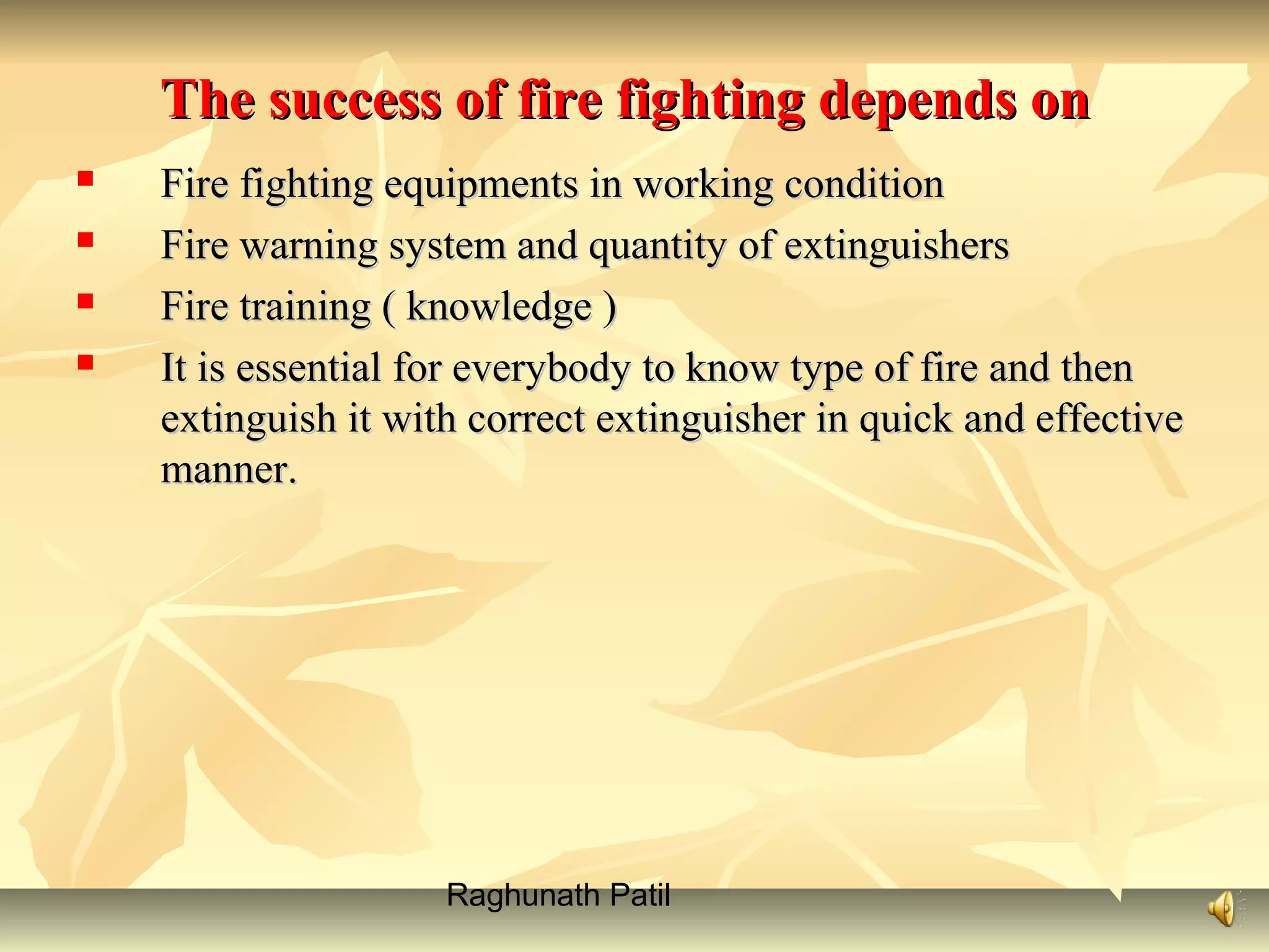 Fire fighting presentation | PPT