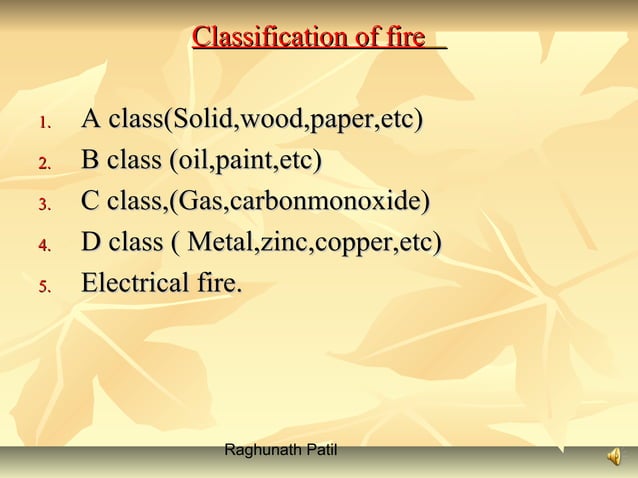 Fire fighting presentation | PPT
