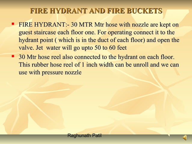 Fire fighting presentation | PPT