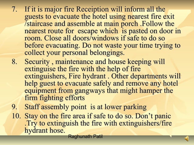 Fire fighting presentation | PPT