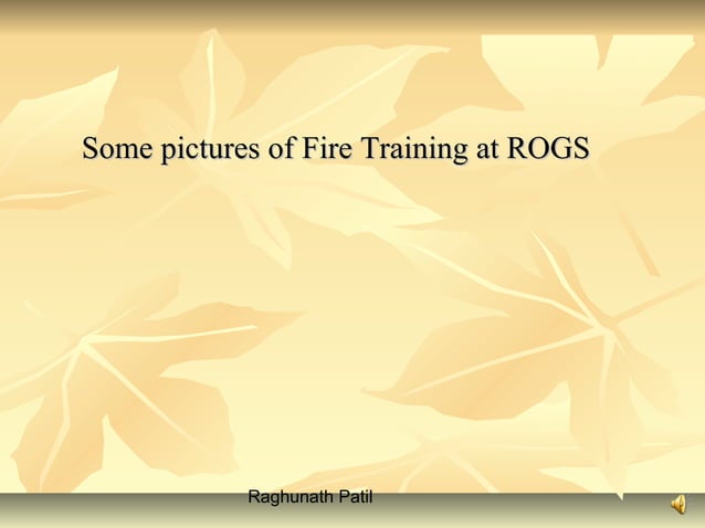 Fire fighting presentation | PPT