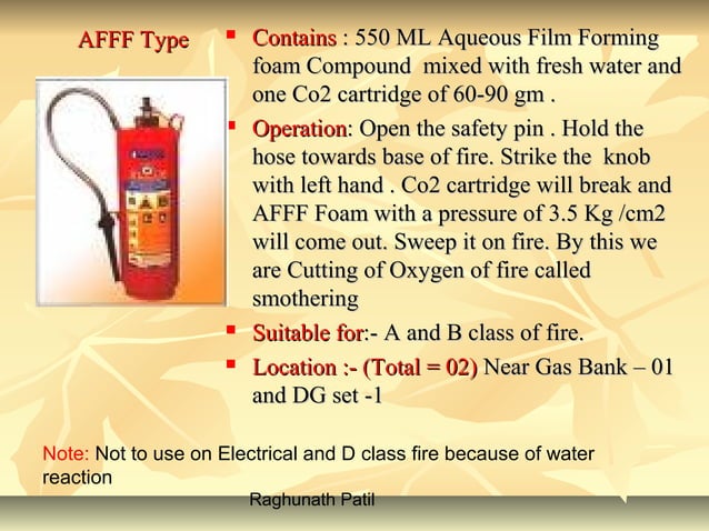 Fire figting patil pe | PPT