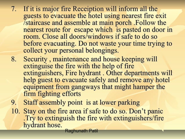 Fire figting patil pe | PPT