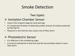 Fire, flame & smoke detectors | PPTX