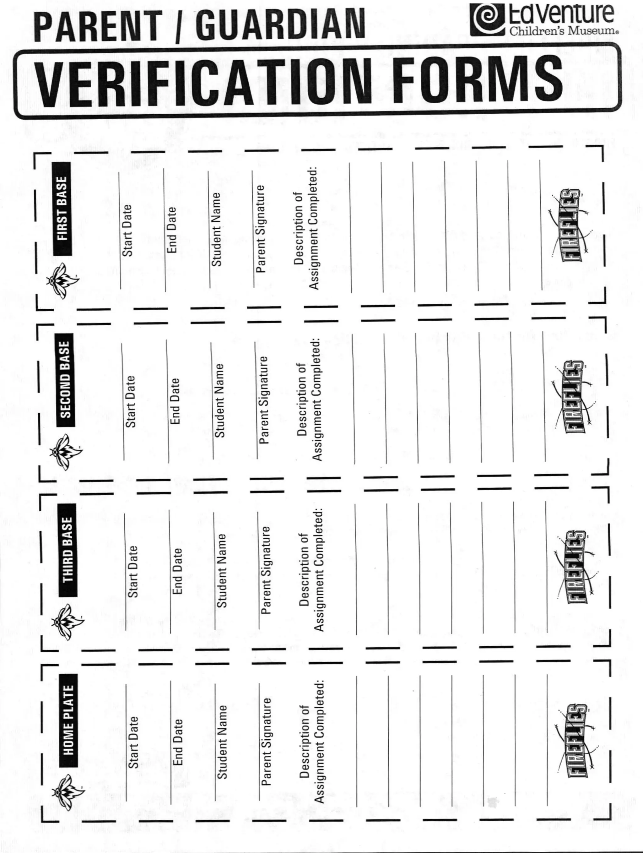 Fireflies Reading Program Instructions and Parent Form | PDF
