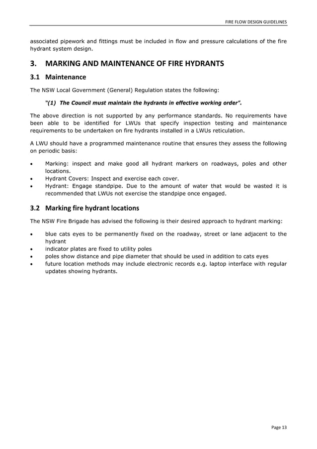 Fire flow design guidelines 2011 | PDF