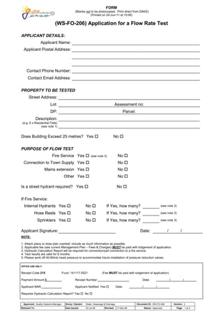 Fire flow design guidelines 2011 | PDF
