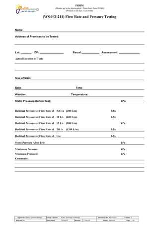 Fire flow design guidelines 2011 | PDF