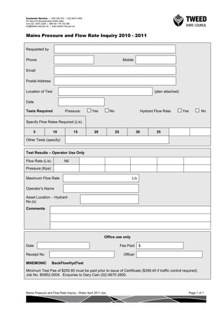 Fire flow design guidelines 2011 | PDF