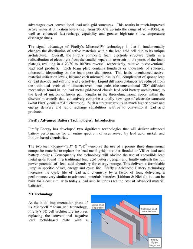 Firefly carbon-foam-battery-technology | PDF | Chemistry | Science