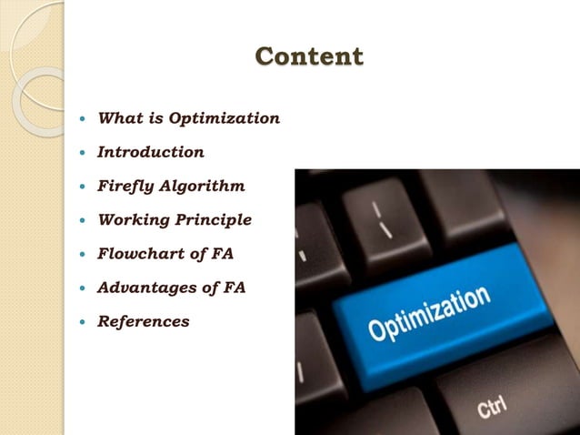 Firefly Algorithm Ppt