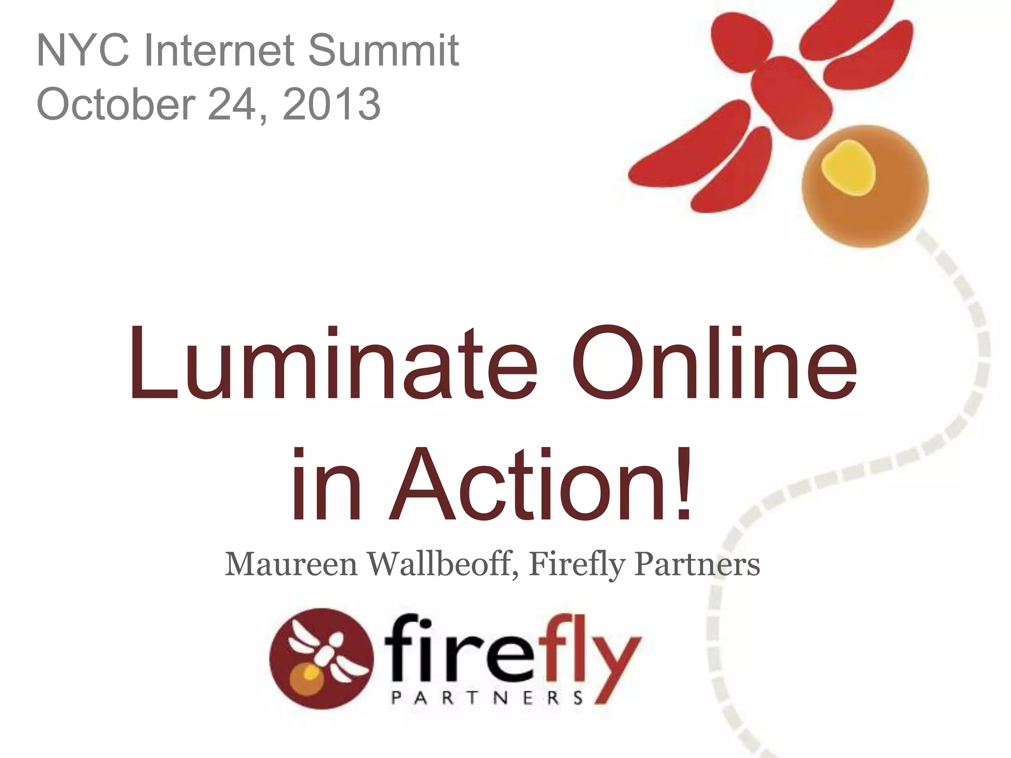 Firefly NYC- Show, Don’t tell: Examples of Your Peers Who are ...