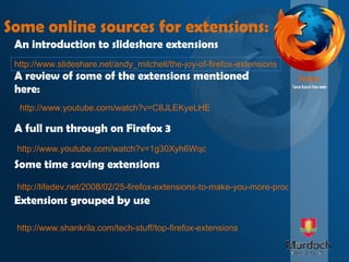 Firefox Extensions | PPT