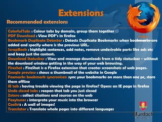 Firefox Extensions | PPT