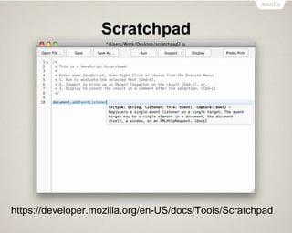 Firefox Developer tools | PPT