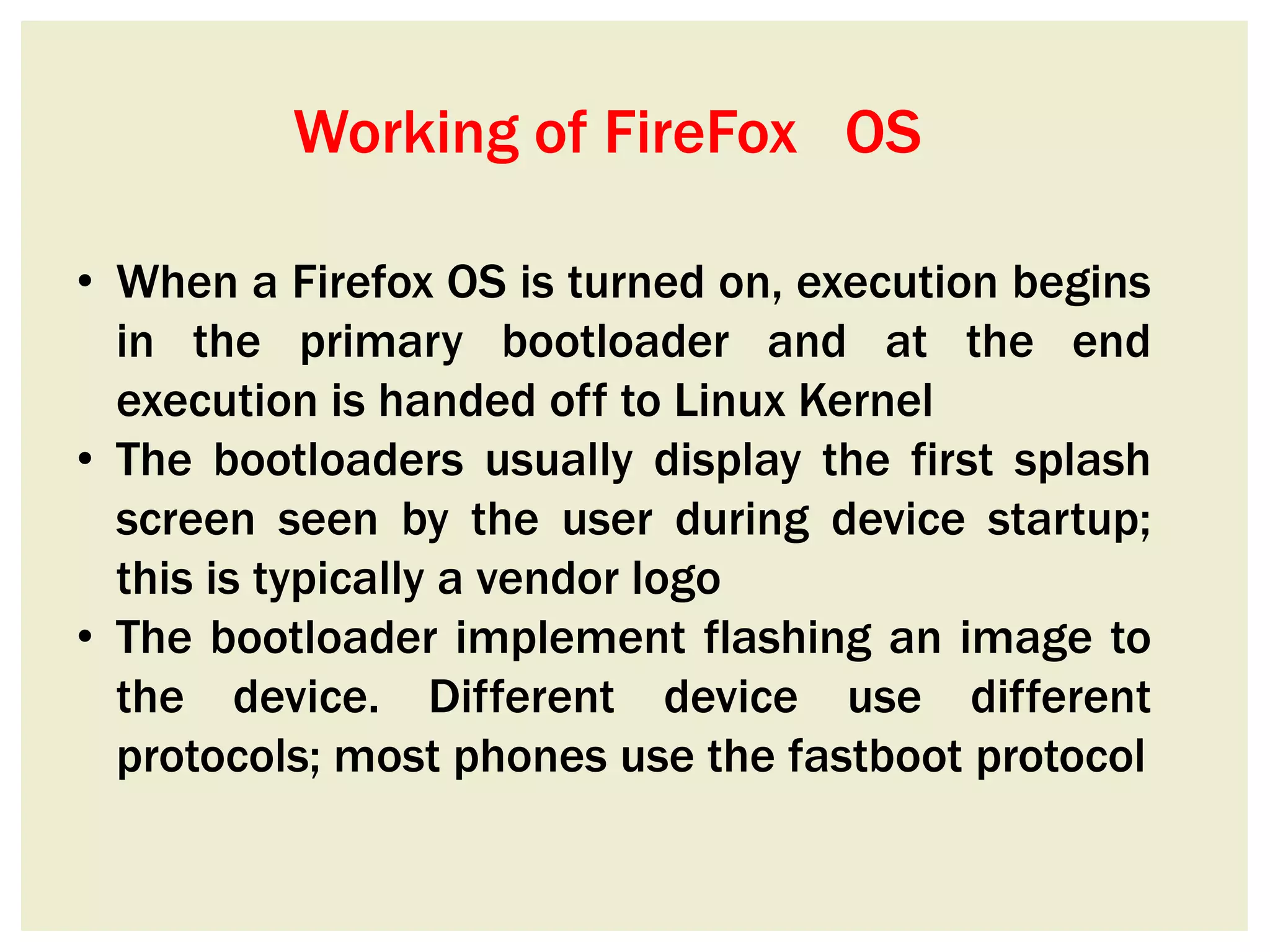 Firefox operating system | PPTX | Browsers | Computer Software and Applications