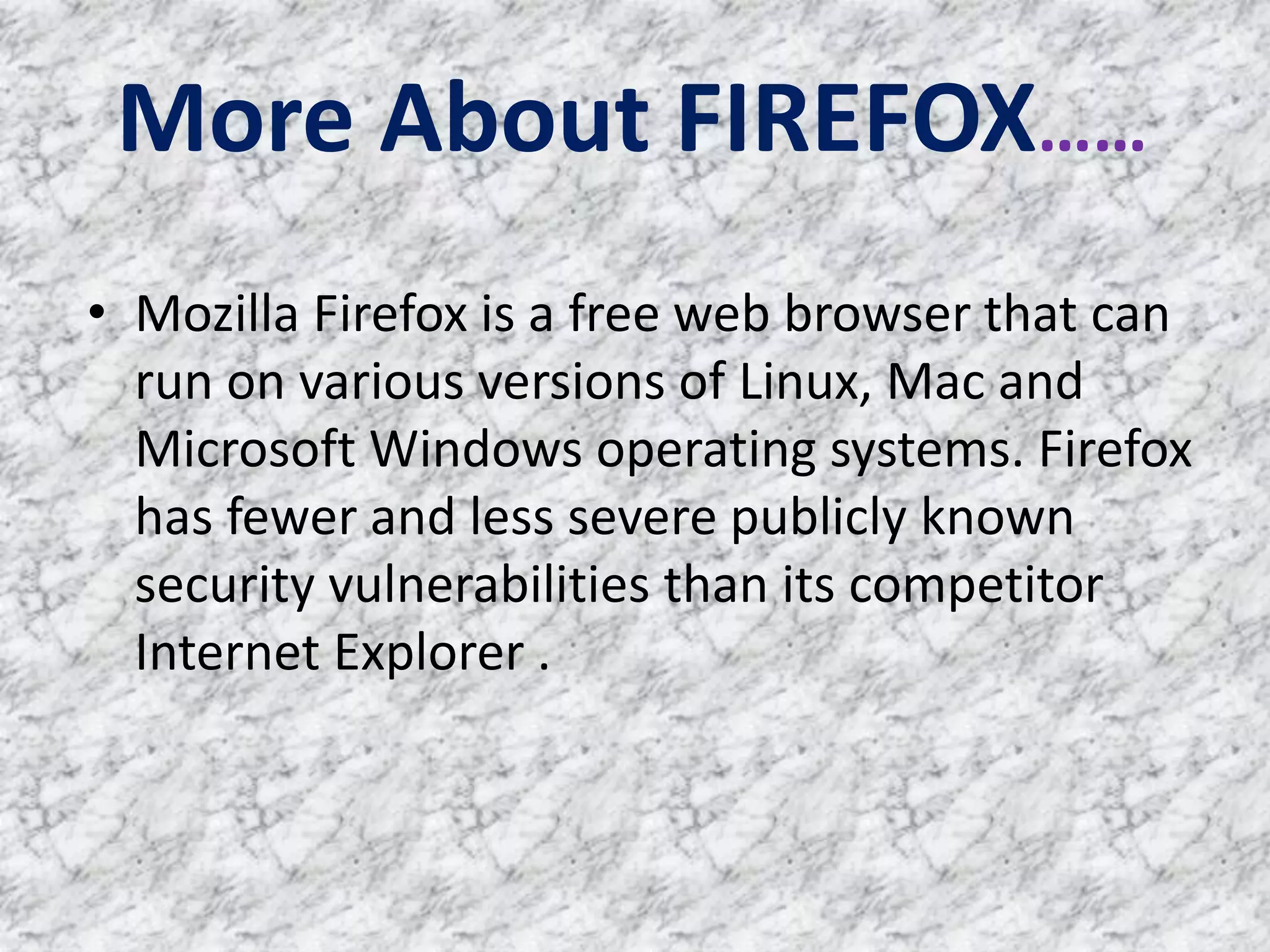 mozilla firefox | PPTX