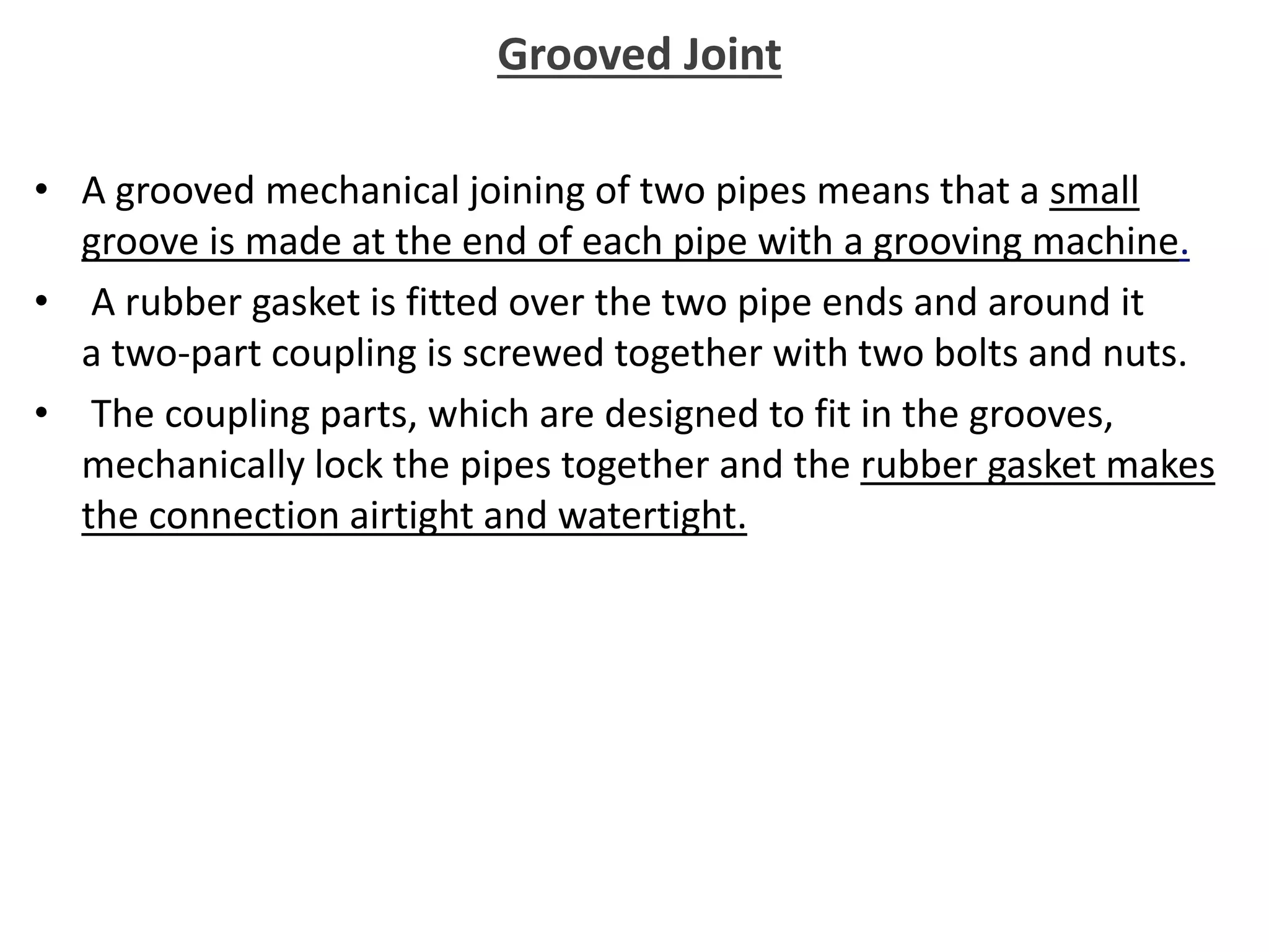 Grooved Couplings - The Fastest Way to Connect Pipes | PPTX