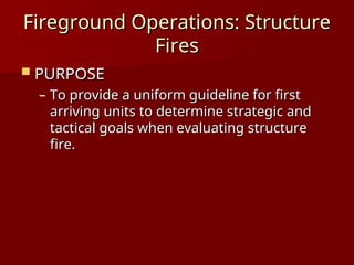 Fireground Operations Structure Fire 316 Training.PPT