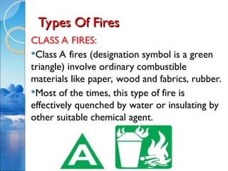 Fire Hazards and Classification of firee | PPT