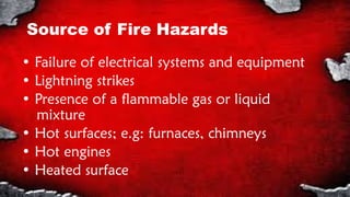 fire hazards, types of fire hazards.pptx