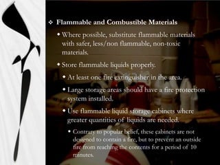 Fire hazards in a building | PPTX