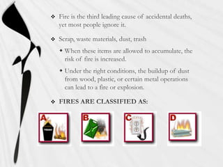 Fire hazards in a building | PPTX