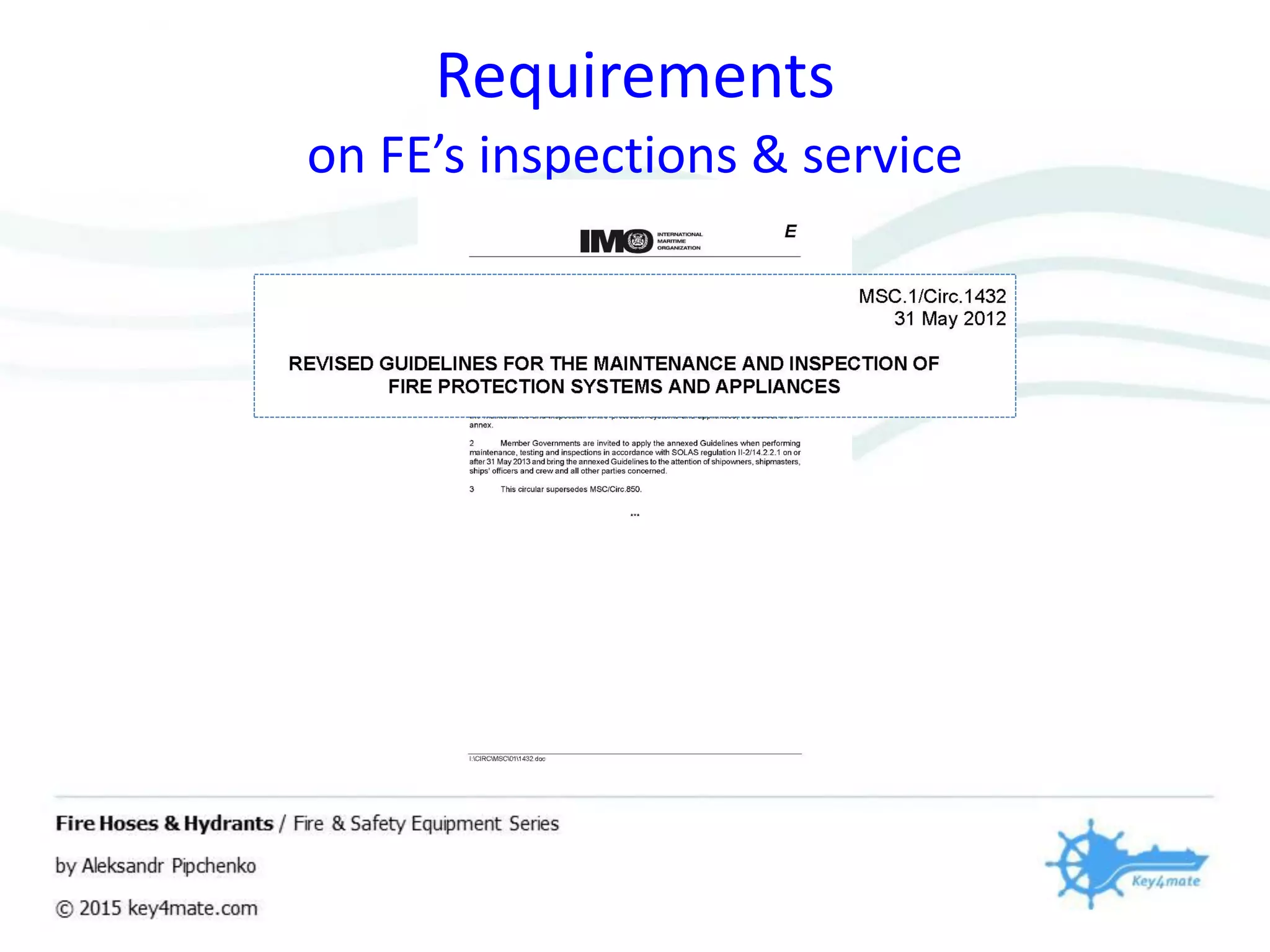 Fire Hoses and Hydrants Inspection | PDF