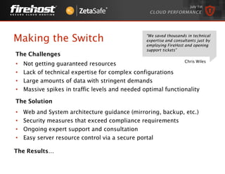 FireHost Webinar: How a Secure High Performance Cloud Powers Critical ...