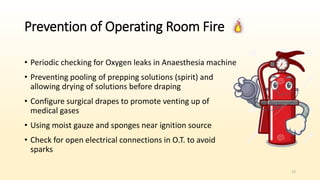 Fire in hospital settings. dr pranav | PPTX